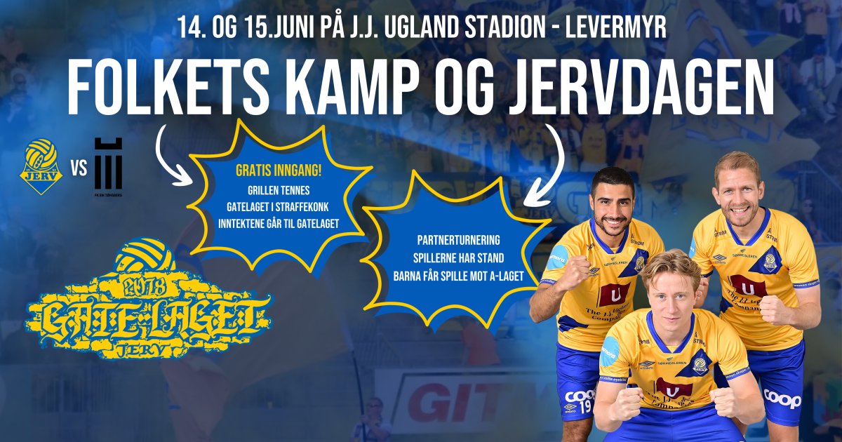 Folkets kamp & Jervdagen – Fotballfest på Levermyr! / Jerv